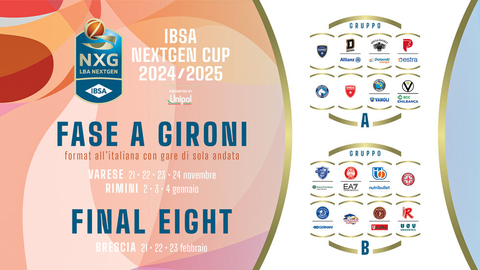 IBSA NextGen Cup 2024/25 - la Guida Ufficiale: tutte le informazioni sulle 16 squadre protagoniste