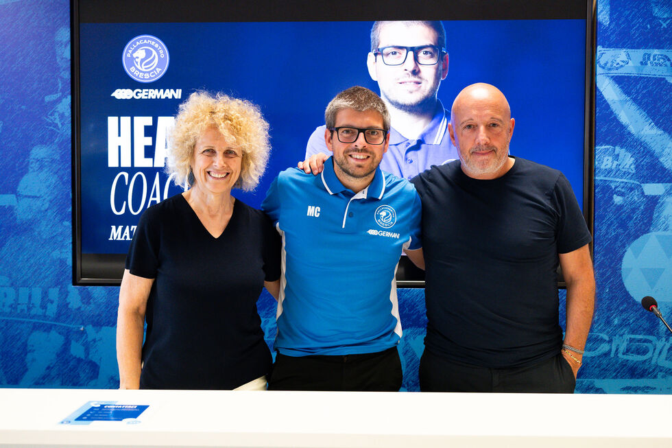 Germani Brescia, presentato l'head coach Matteo Cotelli